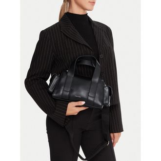 Calvin Klein Handtasche Calvin Klein Webbing Strap Pocket Bag LV04F3291G Schwarz