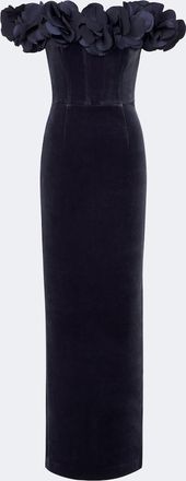 Rebecca Vallance Bustier-Robe Rosette aus Samt