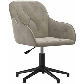 vidaXL vidaXL Drehstuhl Beige Velours