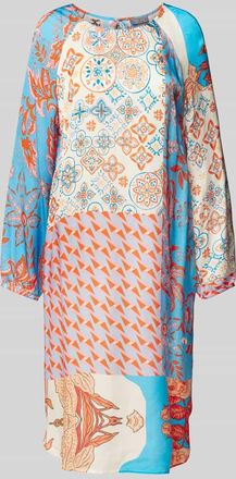 White Label Knielanges Kleid mit Rundhalsausschnitt