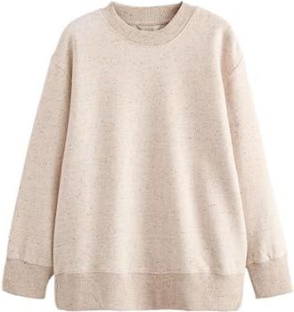 Next Femme Sweat Long décontracté Naturel Avoine XL