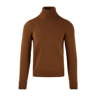 Drumohr Braune Pullover f&uuml;r M&auml;nner - - Knitwear - Herren - Braun - M