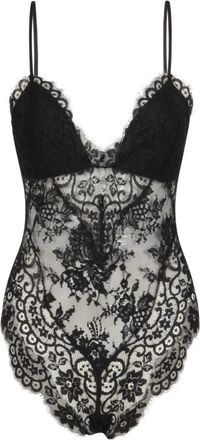 Zimmermann Femme, Tops, Noir, Taille: 42 FR Haut Teddy en Dentelle Noire