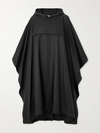 The Row Mantel Aus Shell Mit Kapuze - Schwarz