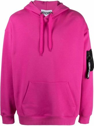 Moschino Homme, Sweatshirts et sweats &agrave; capuche, Rose, Taille: L 4235 Felpa