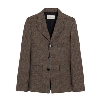 Ami Figurbetontes Jackett - - Jackets - Damen - Braun - XS