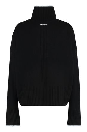 Pinko Womens Wool And Cashmere Sweater Black