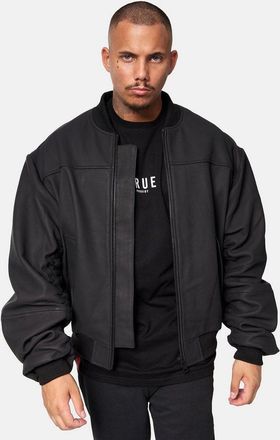 Trueprodigy Lederjacke Nazar Oversize Bomberjacke Pilotenjacke Fliegerjacke