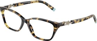 Tiffany & Co. Gelb Havana Brillengestelle - - Accessories - unisex - Braun - 55 MM