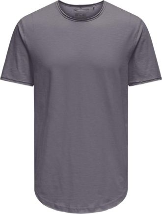 Only & Sons Herren Rundhals T-Shirt ONSBENNE LONGY - Regular Fit XS S M L XL XXL, Gr&ouml;&szlig;e:XXL, Farbe:22017822 Rabbit