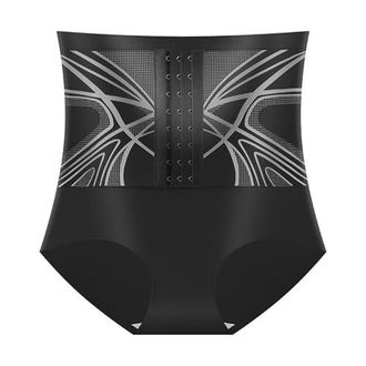 Generic Culotte Anti Bactérienne pour Femme, Pantalon Gainant Taille Haute sans Coutures, Effet Gainant... (Black, XXL)