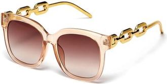 Generic Lunettes de soleil rétro pour homme et femme - Lunettes de soleil vintage UV400, Thé transparent, Taille unique