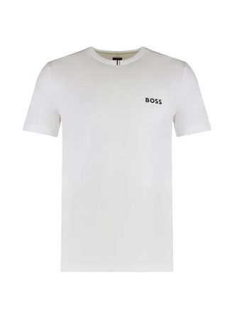 BOSS t-shirt &agrave; col rond - Blanc