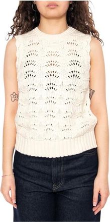 Levi's Femme, Tops, Beige, Taille: 40 FR Hope Crochet Tank