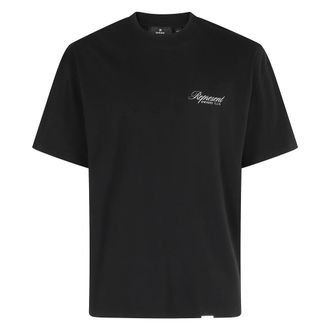 Represent Club Script T-Shirt Schwarz Kurzarm - - Tops - Herren - Schwarzk - M