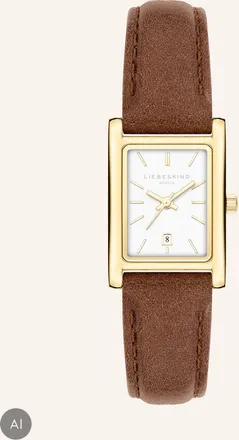 Liebeskind Liebeskind Armbanduhr Aus Echtleder braun