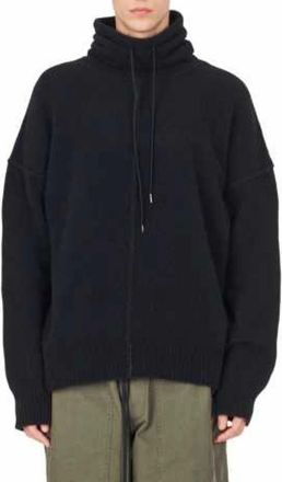 Isabel Benenato Isabel Benenato, Homme, Pulls, Noir, Taille: M Tie Scoop Neck Jumper