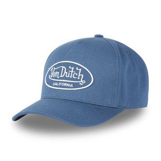 Von Dutch Tracker Kappe Herren Hypoallergen, Cap Herren, Angenehm, Nat&uuml;rlich, Blau Weiss, Einheitsgr&ouml;&szlig;e