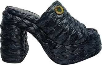 Stella McCartney Sandali Rafia - - Shoes - Damen - Schwarzk - 41 EU