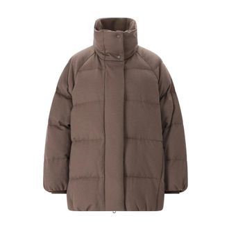 Duno Gesteppte Daunenjacke - - Jackets - Damen - Braun - XL