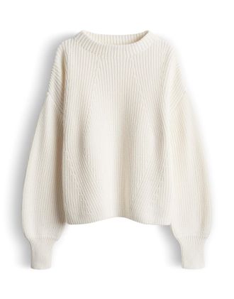 someday Damen Pullover | Tellina Texture Regular Strickpullover im Baumwollmix Soft Cream, 38