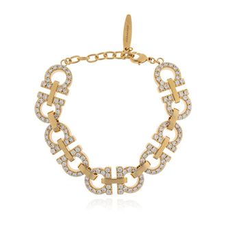 Ferragamo Armband mit schimmernden Kristallen - - Accessories - Damen - Gelb - ONE SIZE