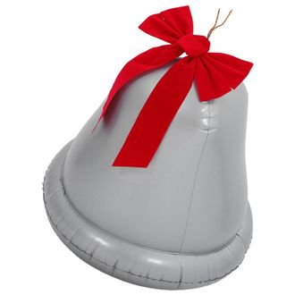 SOLUSTRE Aufblasbare Weihnachtsglocke mit Schleife H&auml;ngeglockenornament f&uuml;r Drau&szlig;en Verandadekoration Weihnachtsschmuck f&uuml;r Garten