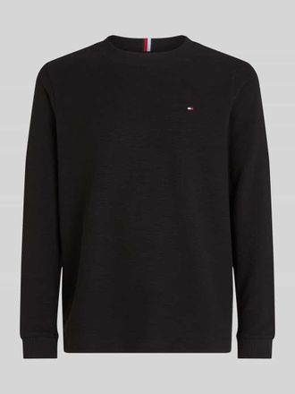 Tommy Hilfiger Regular Fit Langarmshirt mit dezentem Logo-Detail