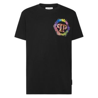 Philipp Plein T-Shirt Rundhals - - Tops - Herren - Schwarzk - XL