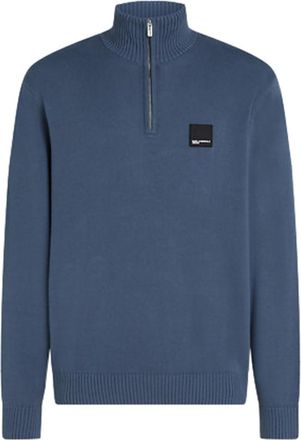 Karl Lagerfeld Regular Half-Zip Sweater, Vintage Indigo, L