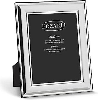 Edzard Cadre Photo Sunset pour Photo 15 x 20 cm, argent&eacute; Noble, r&eacute;sistant au ternissement