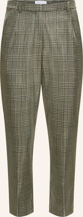 Helene Galwas Locker Geschnittene Bundfaltenhose Caro gold