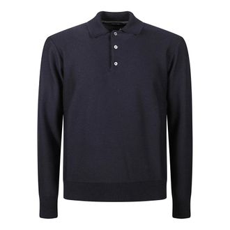 Drumohr Polo-Rollkragenpullover - - Knitwear - Herren - Blau - 2XL