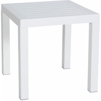 Clp Tableau de jardin 45x45 cm Couleurs modernes r&eacute;sistantes au design et robustes colore : Blanc