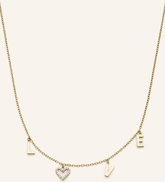 s.Oliver S.Oliver Halskette Aus Edelstahl gold