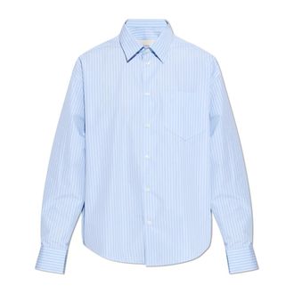 Ami Femme, Blouses et Chemises, Bleu, Taille: 36 FR De Coeur Boxy Shirt