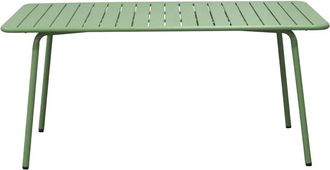 M&S Collection M&s - Table de jardin 160x90x73cm en m&eacute;tal vert - baca