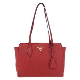 Prada Pre-owned Vintage Leder Schultertasche - - Pre-owned - Damen - Rot - ONE SIZE