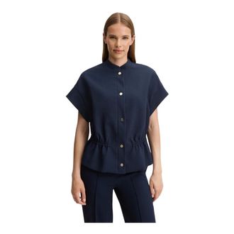 Joop Femme, Vestes, Bleu, Taille: 44 FR Veste courte &agrave; cordon de serrage