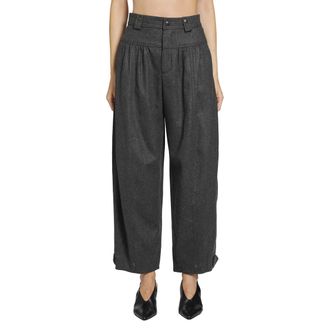 Chlo&eacute; Wool Flannel Trousers