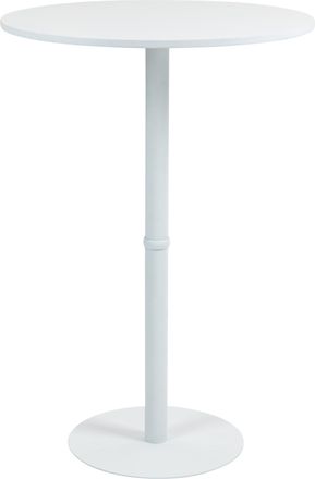 Clp Stehtisch Hereford rund I Metalltisch mit runder Tischplatte aus Holz I Standsicherer Bistrotisch, Farbe:weiß/weiß, Größe:75 cm