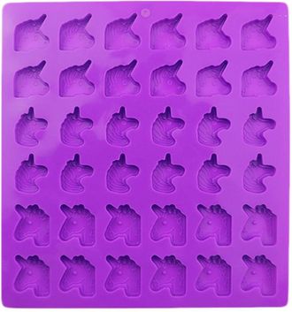 Amosfun Silikonform F&uuml;r Eisw&uuml;rfel H&uuml;llen-einhorn-design Eisw&uuml;rfelform Bef&uuml;llbar Mit Wasser Obst Oder Erfrischungsgetr&auml;nk F&uuml;r K&uuml;hlschrank-eisbeh&auml;lter Einfache 