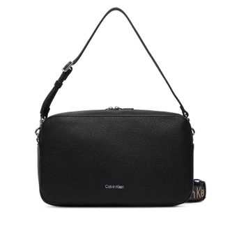 Calvin Klein Handtasche Calvin Klein Webbing 2X Strap Lg Camera Bag LV04F3642G Schwarz