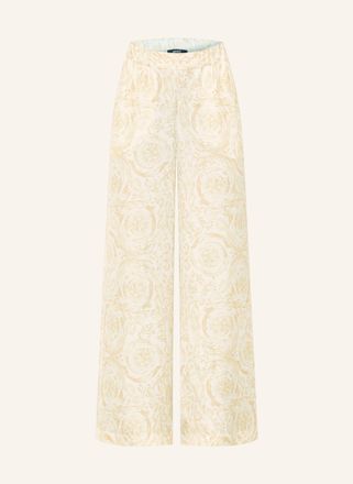 Versace Marlenehose Aus Seide gold
