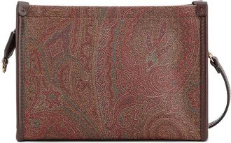 Etro Paisley Jacquard Clutch - Red