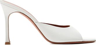 Amina Muaddi Alexa 95 - Femme - Chaussures - Blanc - Taille: 39 EU