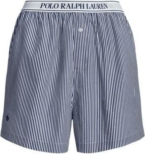 Polo Ralph Lauren Pyjama -Shorts in Baumwolle gestreift - blau