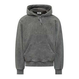GCDS Studded Logo Hoodie - - Sweatshirts & Hoodies - Herren - Grau - L