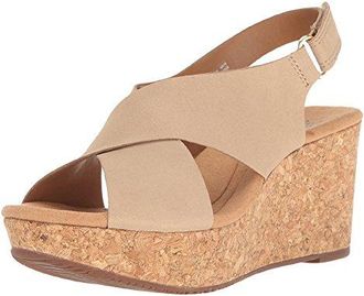Clarks Sandale Annadel Eirwyn pour Femme, 39.5 C/D EUR, Sand Nubuck