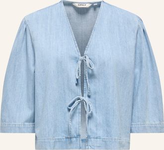 Only Jeansbluse Mit 3/4-Arm blau